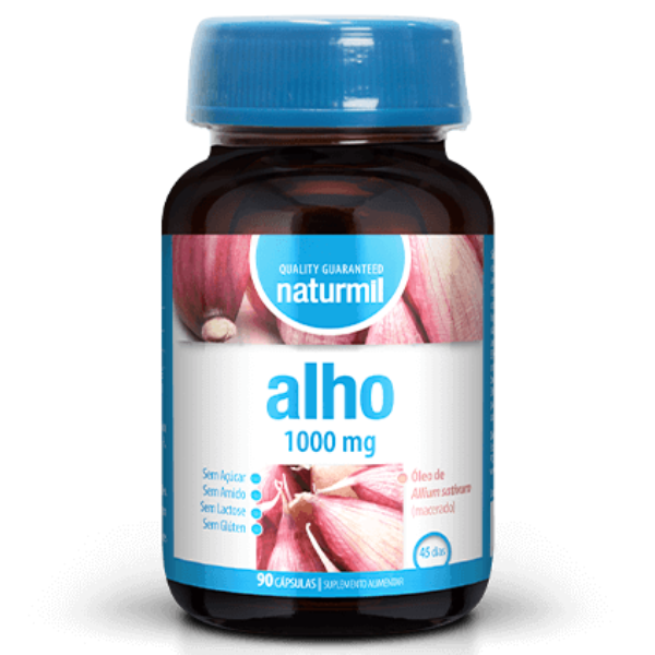 Alho 1000mg 90 cápsulas, Naturmil – Vitalnutrix - Supplement Shop - Suplementos e Vitaminas